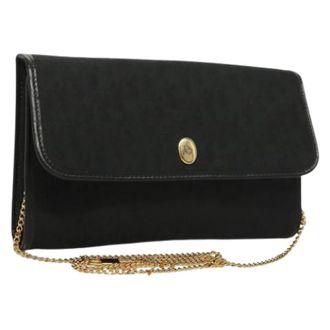 Dior Pre-owned Trotter Canvas Schultertasche - - Pre-owned - Damen - Schwarzk - ONE SIZE