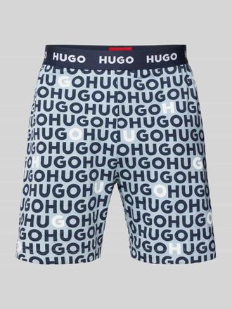 HUGO BOSS Regular Fit Shorts mit elastischem Label-Bund Modell TORTUGA