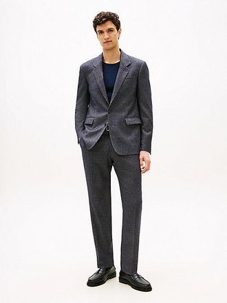 Tommy Hilfiger Pantalon en serg&eacute; de laine m&eacute;lang&eacute;e