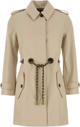 Burberry Femme, Manteaux, Beige, Taille: 36 FR Manteau court en gabardine Stonehaven