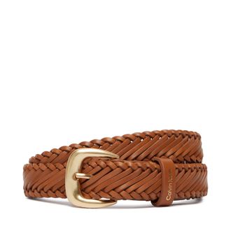 Calvin Klein Dameng&uuml;rtel Calvin Klein Braided Logo Buckle 25Mm LV04F7087G Braun