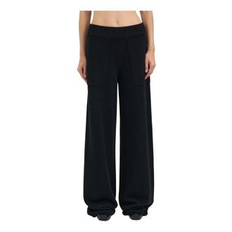 Uma Wang Cashmere Hosen - - Trousers - Damen - Schwarzk - XS