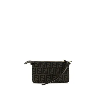 Fendi FF-Monogram Jacquard Shoulder Bag - Brown