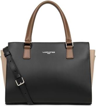 Lancaster Sac porte main Ref 38651 Noir Nude Vison