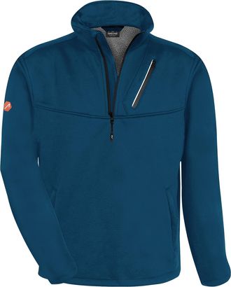 Ace Handyman Arbeits-Pullover - warmes Fleece-Futter & Rei&szlig;verschluss - Pulli f&uuml;r die Arbeit - 35% Baumwolle - Navy - 3XL