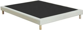 Vente-Unique Vente-unique - Sommier d&eacute;co tapissier 160 x 200 cm - Beige - kozani de ysm&eacute;e