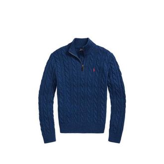 Polo Ralph Lauren Pull col zipp&eacute; en coton