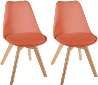 Atmosphera Satz von 2 Stühlen im skandinavischen Stil baya atmosphera - terracotta