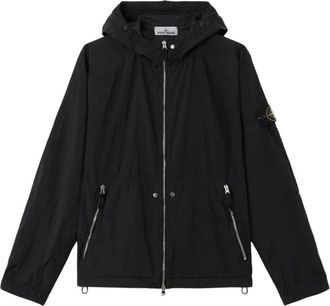 Stone Island Homme, Vestes, Noir, Taille: M Nylon Metal Watro-TC Short Parka