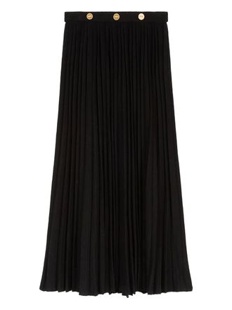 Ports 1961 jupe longue à design plissé - Noir