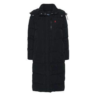 Polo Ralph Lauren Schwarze- gef&uuml;tterte Daunenjacke - - Coats - Damen - Schwarzk - XL