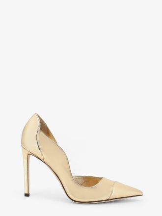 Jimmy Choo London Brigitte 100 Liquid Metal leather d&eacute;collet&eacute; - JIMMY CHOO - gender_Woman