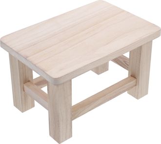 BESPORTBLE VICASKY Kinderhocker aus Massivem Holz Kleiner Sitzhocker mit Glatter Oberfl&auml;che Vielseitig als Fu&szlig;bank Tritthocker und Sitzgelegenheit f&uuml;r Wohnzimmer