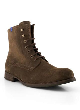 Floris Van Bommel Herren Schuhe braun Nubuk-/Veloursleder