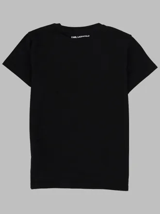 Karl Lagerfeld Cotton Blend T-Shirt - Black