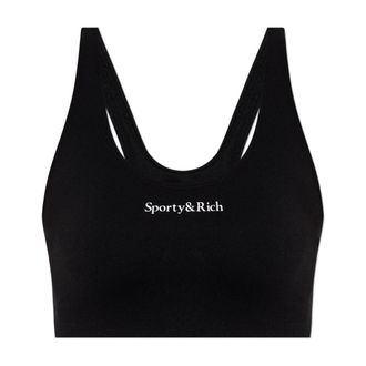 Sporty & Rich Damen, Oberteile, Schwarzk, XSGr&ouml;&szlig;e