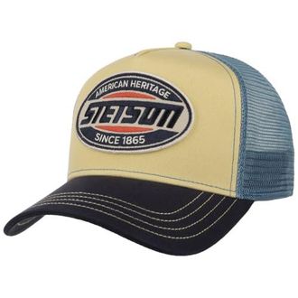 Stetson Casquette American Heritage Logo Homme - Trucker de Baseball Mesh Snapback, avec Visiere, Doublure, Doublure Printemps-ete Printemps Ete Automne Hiver