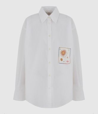 Les Félicités Chemise Clap Love and Protection Blanc