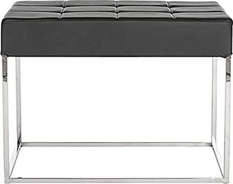 Safavieh Upholstered Ottoman, in Black, 45 X 65 X 50