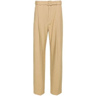 Dries Van Noten Homme, Pantalons, Beige, Taille: L Wide Pantalons