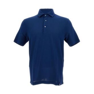 Drumohr Homme, Tops, Bleu, Taille: L Polo Chemises