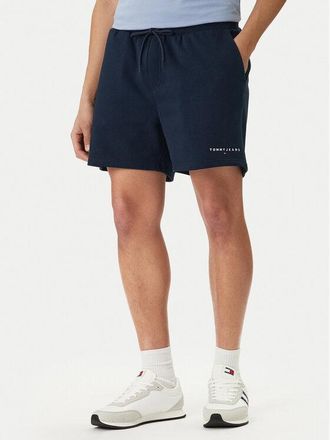 Tommy Jeans Sportshorts Contrast Linear DM0DM22697 Dunkelblau Regular Fit