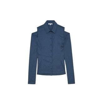 Patrizia Pepe Femme, Blouses et Chemises, Bleu, Taille: 38 FR Blouse