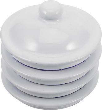 Cabilock 4st&uuml;cke Emaillierte Deckel f&uuml;r Teekannen Kaffeebecher und Runde Tassen Auslaufsicheres Design Leicht zu Reinigen und Passend f&uuml;r K&uuml;che und Restaurant