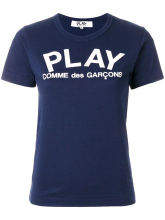 Comme Des Garçons t-shit à logo - Bleu