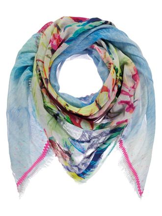 Passigatti Tuch Schal bunt mit Patch Design