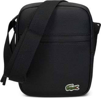 Lacoste Kuriertasche mit Logo-Applikation - Schwarz