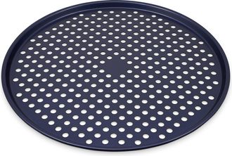 Zyliss E980204 Pizzablech, Antihaftbeschichtung, Carbonstahl, Dunkelblau, Backblech für Pizza & Flammkuchen, Spülmaschinenfest, 5 Jahre Garantie