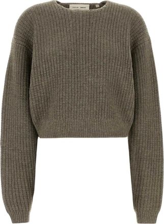 Fear of God Femme, Pulls, Brun, Taille: 38 FR Heavy Waffle Crewneck Sweater