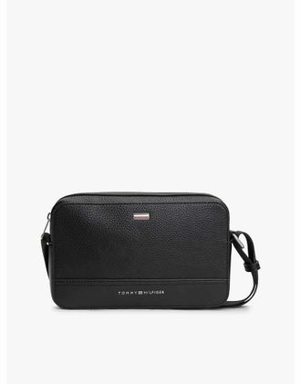 Tommy Hilfiger Sacoche bandouli&egrave;re avec plaque griff&eacute;e - Noir