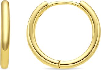 Luxenter Thibu-Ohrringe mit 18-kar&auml;tigem Gelbgold, Mediano, Metall, Kein Edelstein