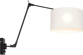 Steinhauer Wandleuchte - Prestige Chic - schwarz - leinen - Steinhauer