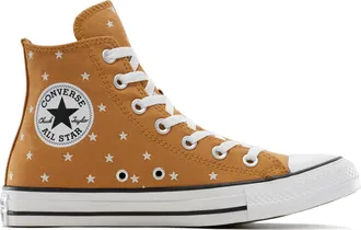 Converse Sneaker CONVERSE CHUCK TAYLOR ALL STAR EMBROIDERED, Damen, Gr. 37,5, honey stick, egret, schwarz, Textil, Schuhe Sneaker
