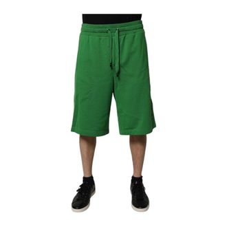 Dolce & Gabbana Gr&uuml;ne Bermuda Sweat Shorts Casual Style - - Shorts - Herren - Gr&uuml;n - M