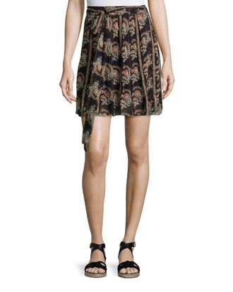 Isabel Marant printed chiffon wrap mini skirt Size L