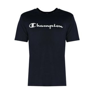 Champion Klassisches Grafik-T-Shirt - - Tops - Herren - Blau - M