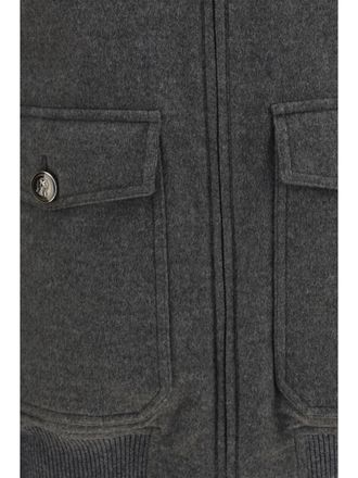 Brunello Cucinelli Bomber Jacket - Grey