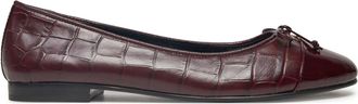 Tory Burch Ballerinas Tory Burch Cap Toe Ballet 165365 Dunkelrot