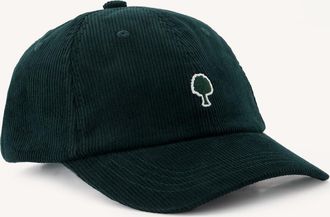Faguo Casquette en velours vert fonc&eacute;