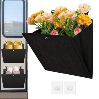 Generic Organisateur de chaussures de porte | Rangement mural pour chaussures de camping-car avec crochet, étroit et portable pour économiser de lespace dans 