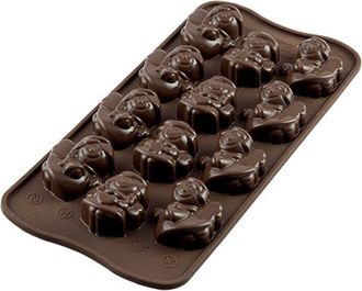 Silikomart | SCG27 Silikonform für CHOCO ANGELS Pralinen, Antihaft, 12 Pralinen, 1er Pack Form für Süßigkeiten, Easy Choc, 35 x 30 mm, h 16 mm, Made in Italy