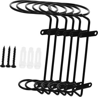 Soimiss 6 Stück Teiliges Wand weinregal aus Robustem Eisen Einzelner Flaschenhalter Platzsparend und Stilvoll für Zuhause Bar Restaurant und Party Geeignet