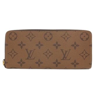 Louis Vuitton Portefeuille long pr&eacute;-poss&eacute;d&eacute; Monogram Reverse (bi-pli) - Femme - Pre-owned - Brun - Taille: ONE Size