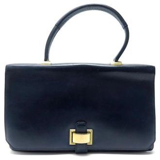 Herm&egrave;s Crossbody Bags - VINTAGE HANDTASCHE HERMES BRIO LEDERBOX BLAUER SCH - Gr. unisize - in Blau - f&uuml;r Damen