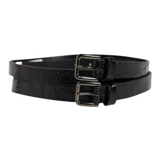 Dolce & Gabbana Homme, Accessoires, Noir, Taille: 90 CM Belt