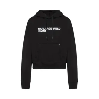 Karl Lagerfeld Femme, Sweatshirts et sweats &agrave; capuche, Noir, Taille: 42 FR SweaT-shirts &agrave; capuche